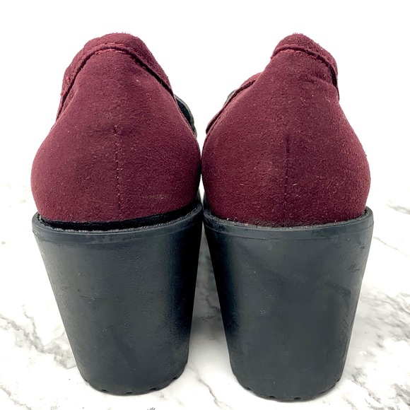 Baldi London | Shoes | Baldi London Erita Burgundy Platform Chucky Lug ...